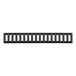 Picatinny Ladder Rail Panel 18 Steps (Set of 4) - Black