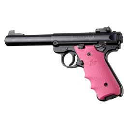 Ruger MK IV: Pink Rubber Grip with Finger Grooves